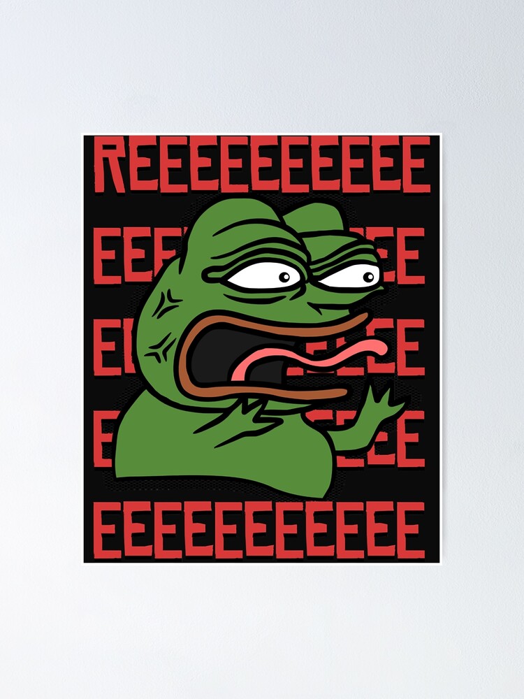 "Pepe The Frog Reeee Rare Dank Memes Classic T-Shirt" Poster by ...