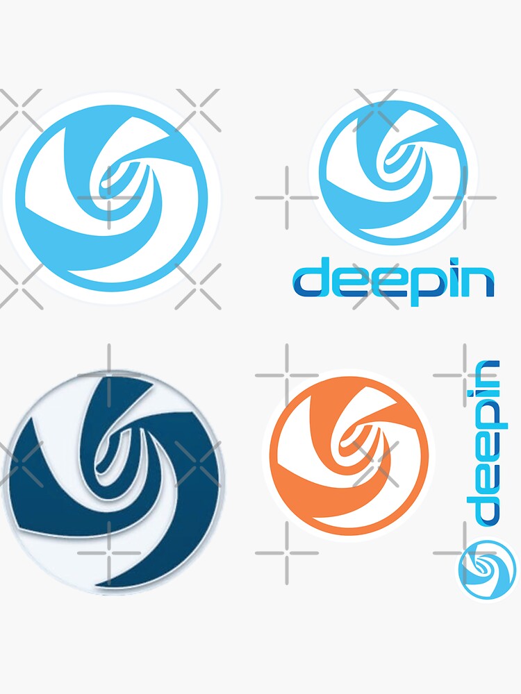 "Deepin Linux Sticker Set" Sticker by mythical-design | Redbubble