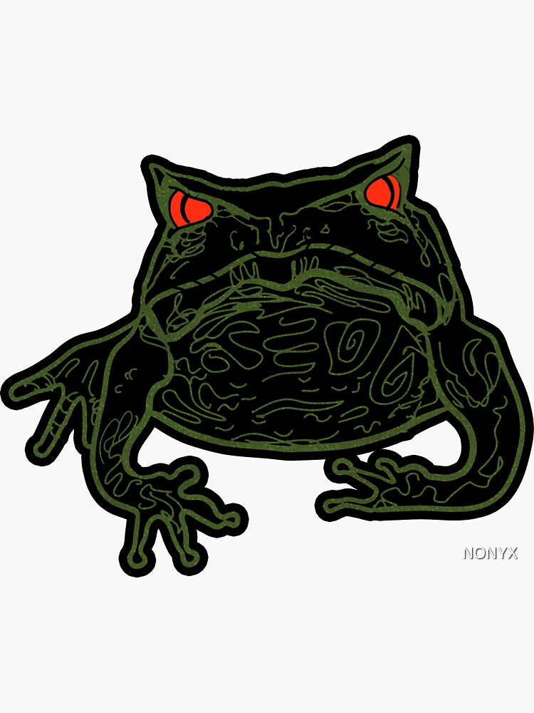 "Mean Muggin" Sticker for Sale by NONYX | Redbubble
