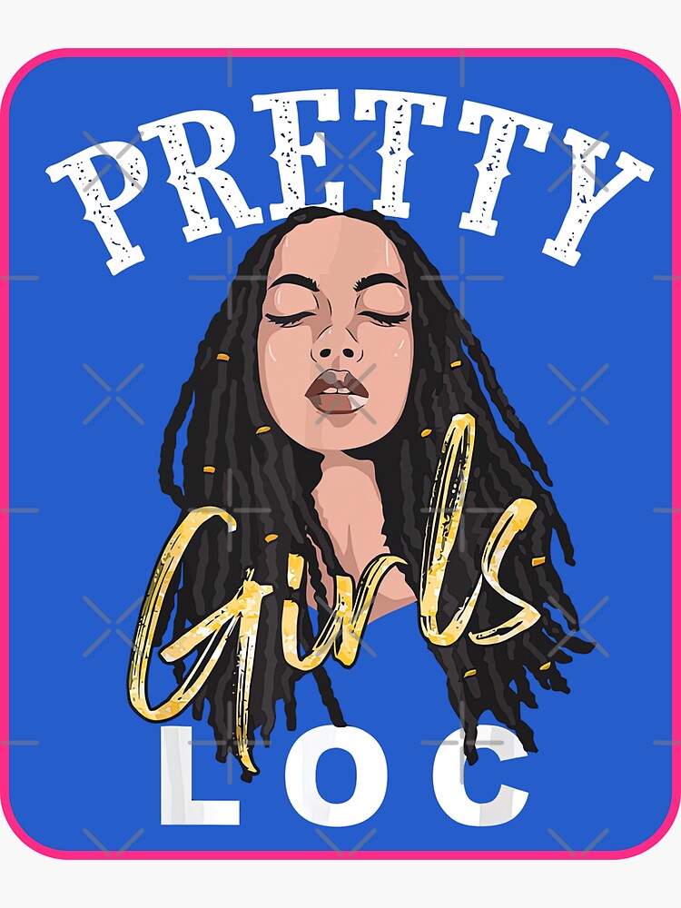 "Butterfly Locs, Cool Pretty Girls Loc" Sticker for Sale by graphic ...