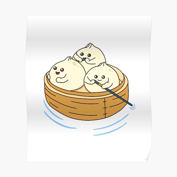 Dumplings Poster Food Infographic Kitchen Art Variety of Dumplings Art ...