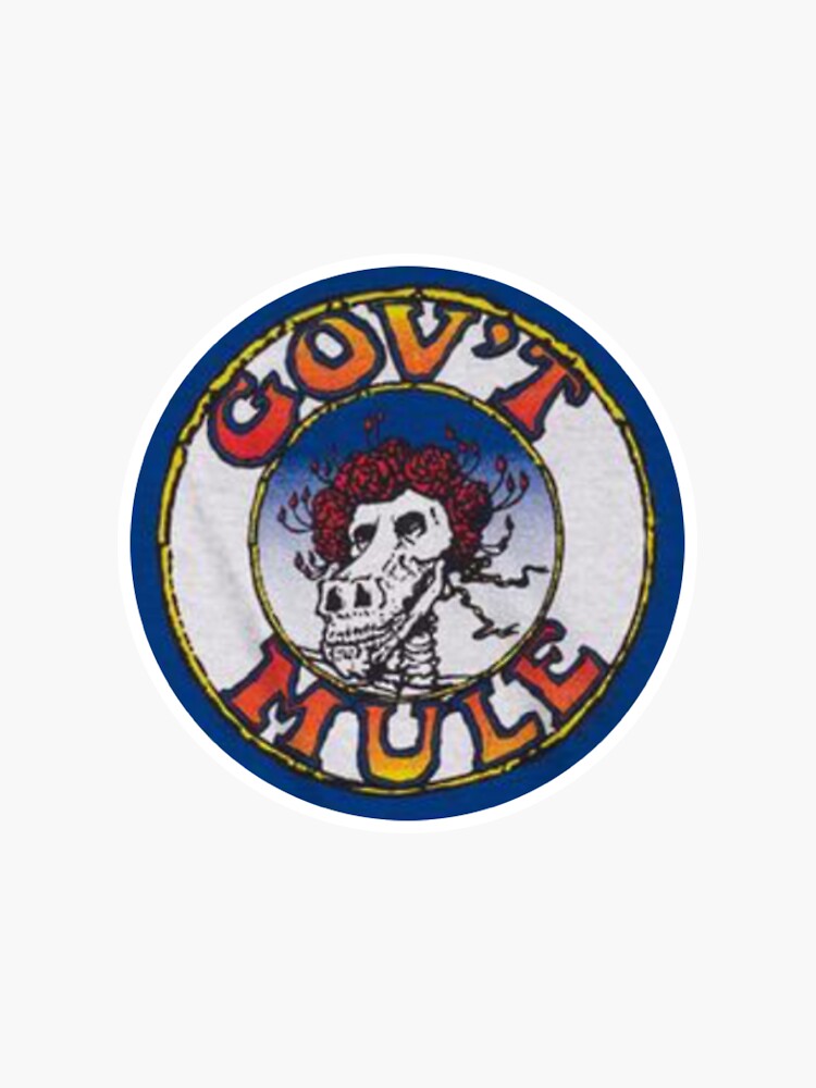 "Govt' Mule " Sticker for Sale by Boomhauer | Redbubble