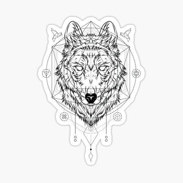 "Cool fetish Wolf face for wolf lover and Exciting Creature" Sticker ...