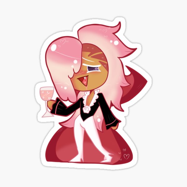 "Rosé Vampire Cookie Sticker" Sticker by pastel-demon | Redbubble