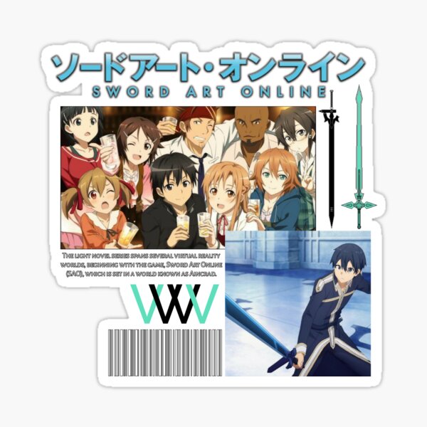 "Sword Art Online SAO simple design" Sticker for Sale by X-Store ...