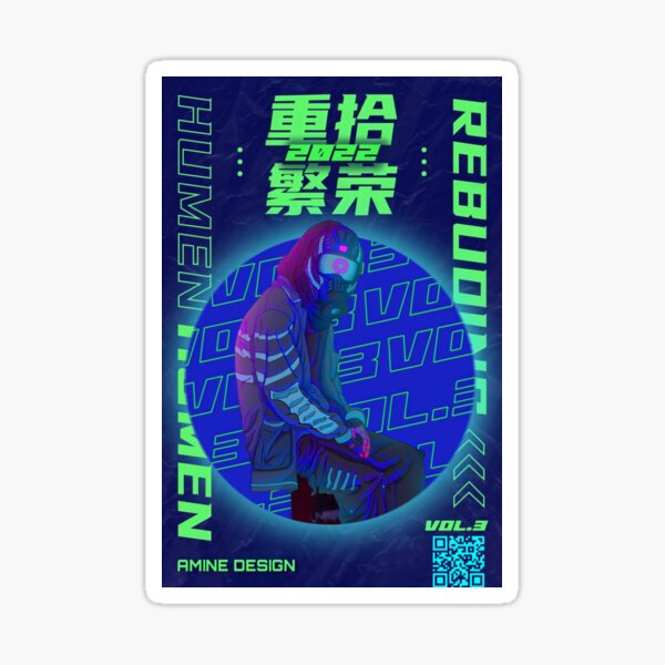 "AMINE DESIGN VOL3 2022" Sticker for Sale by aminebnshop | Redbubble