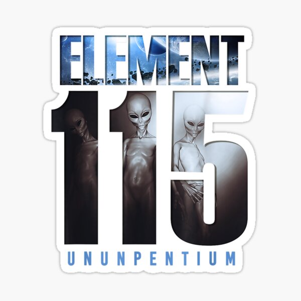 "Element 115 - Ununpentium Alien UFO Area 51 Flying Saucer T-Shirt ...