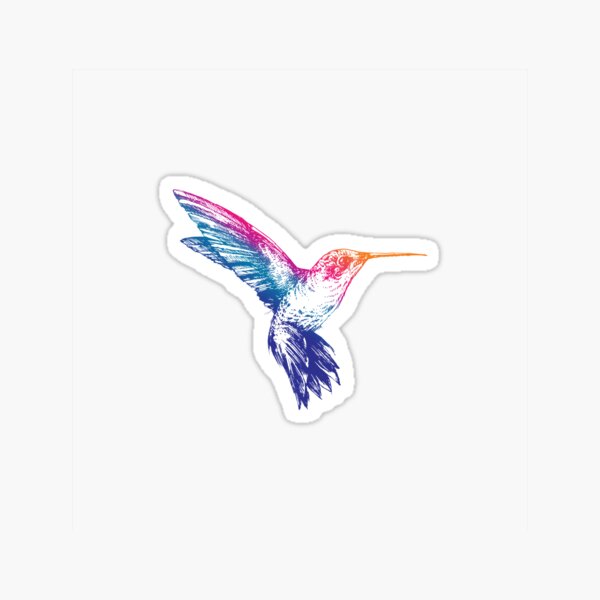 "Colibri" Sticker for Sale by Ephemeral-Joy | Redbubble