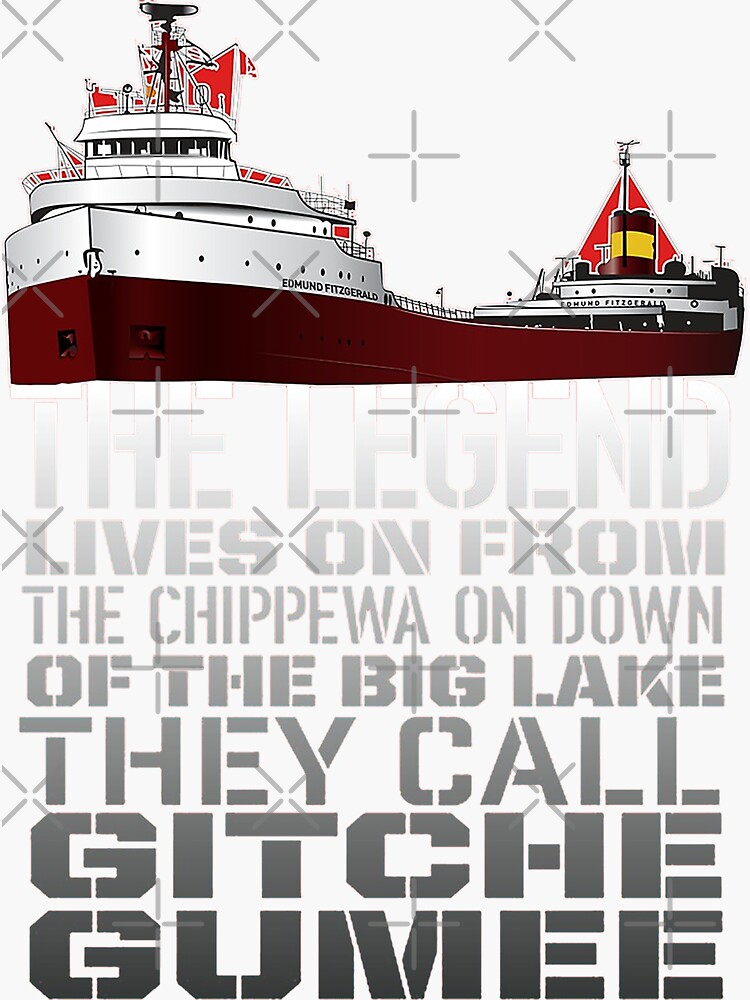 "Edmund Fitzgerald" Sticker by JordanMulla | Redbubble