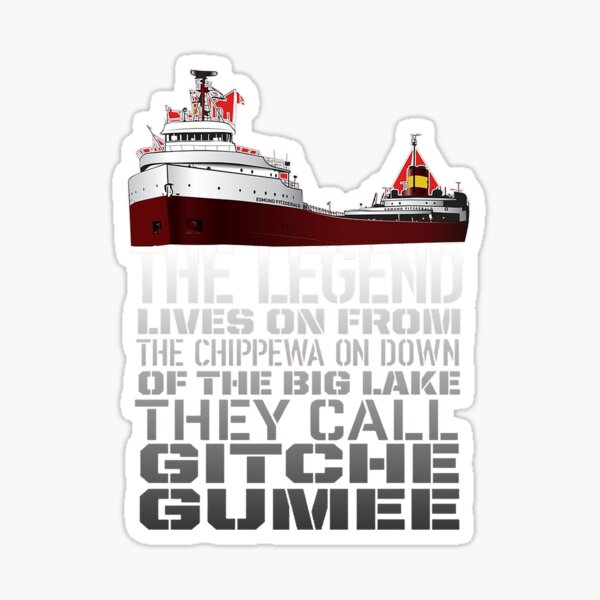 "Edmund Fitzgerald" Sticker by JordanMulla | Redbubble