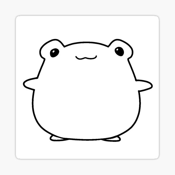 "Simple T-Pose Frog Sticker" Sticker for Sale by AsahiDucky | Redbubble