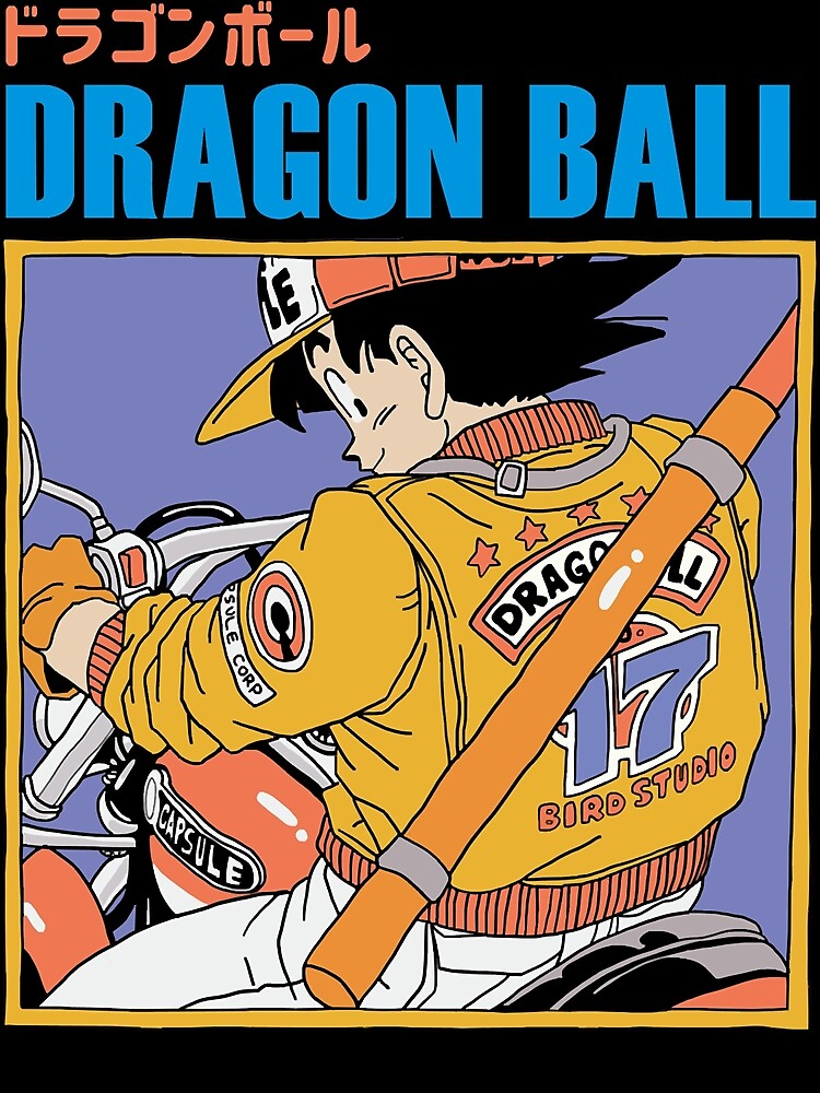 "Goku Riding a motocycle - Dragon Ball" Art Print by CurtisAlberts ...