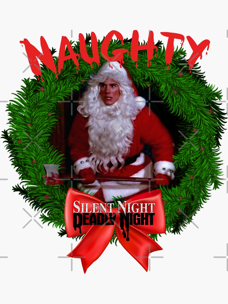 "Silent Night Deadly Night" Sticker by IHPH | Redbubble