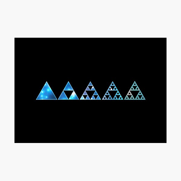 Impression photo « Sierpinski, Triangle, Mathématiques, Fractale ...