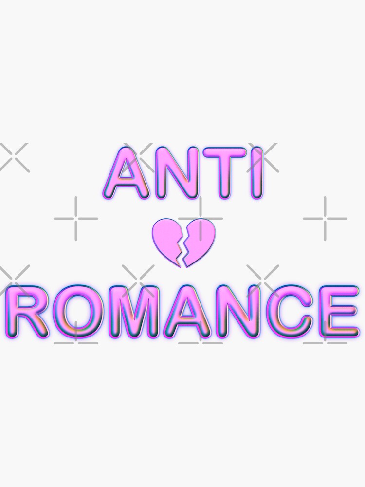 "Anti Romance" Sticker by SolarWaves | Redbubble