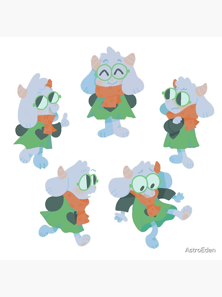 "Ralsei Deltarune Expressions" Poster by AstroEden | Redbubble