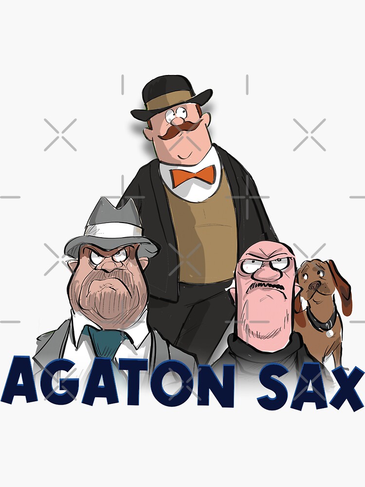 "Agaton Sax" Sticker for Sale by RetroTrader | Redbubble
