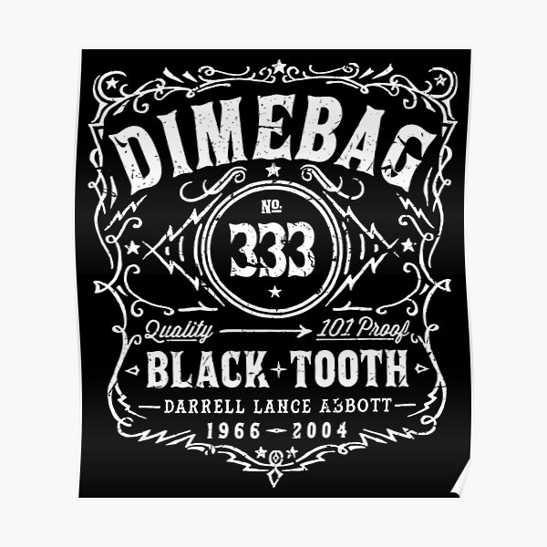 "DIMEBAG DARRELL" Poster for Sale by Craigsnyder | Redbubble