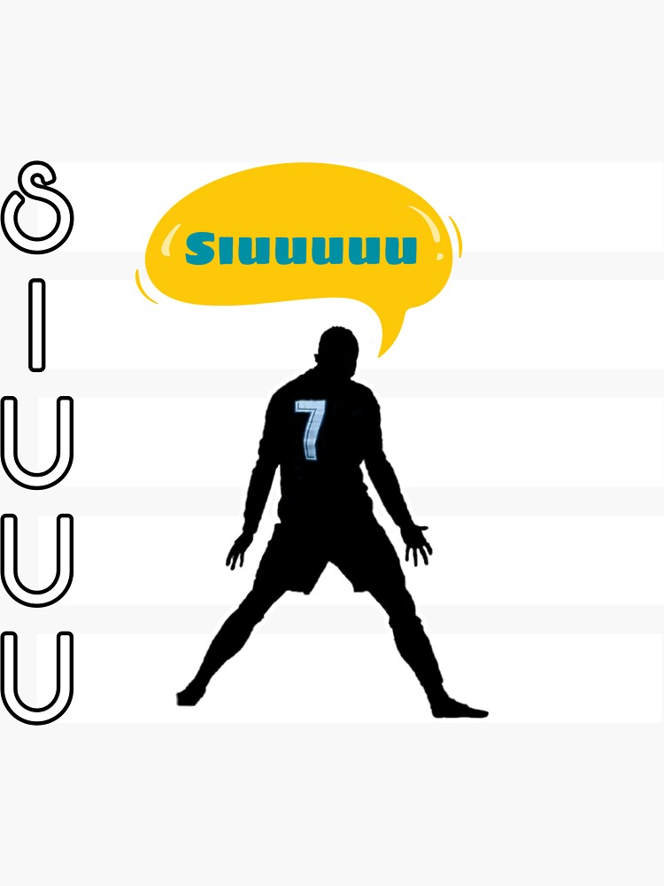 "Siuuu CR7 goal " Sticker by sizamix | Redbubble