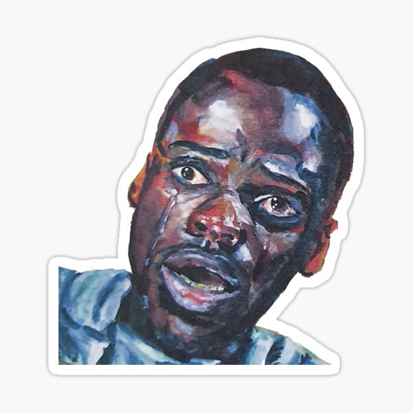 "Scared Face and Get out" Sticker for Sale by watercolornana | Redbubble