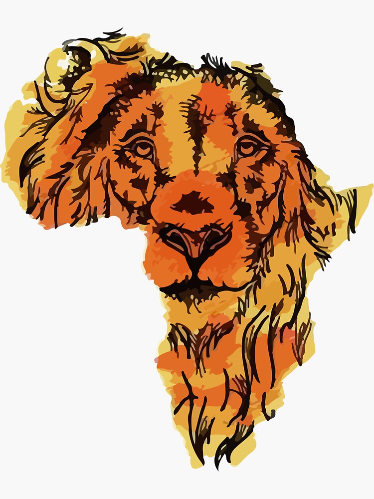 "Gink Africa" Sticker for Sale by Mounir7 | Redbubble