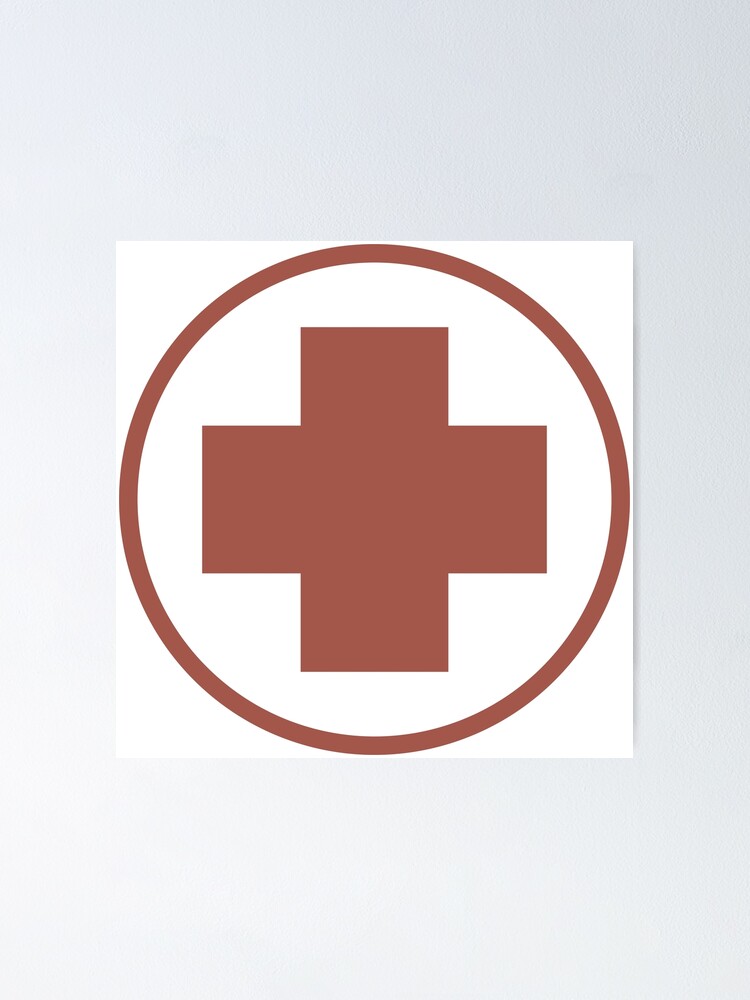 "TF2 medic icon RED" Poster for Sale by Loadout | Redbubble