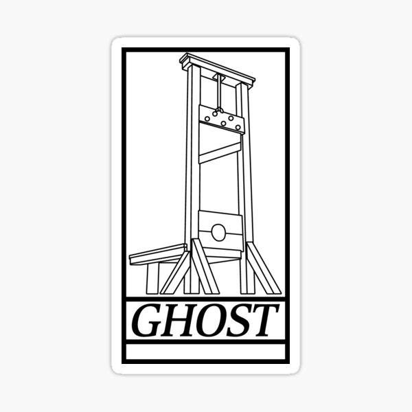"GUILLOTINE" Sticker for Sale by DeHuibie | Redbubble