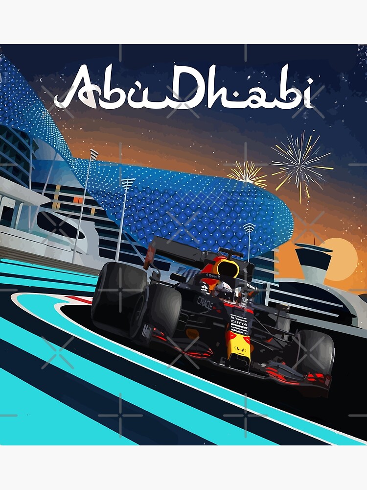 Póster «Gran Premio de Abu Dabi Yas Marina Circuit - Campeón del Mundo ...