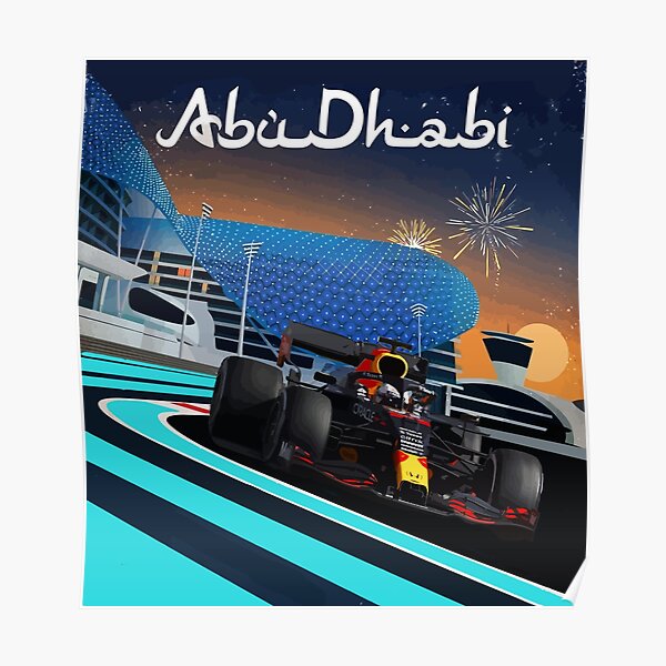 Póster «Gran Premio de Abu Dabi Yas Marina Circuit - Campeón del Mundo ...