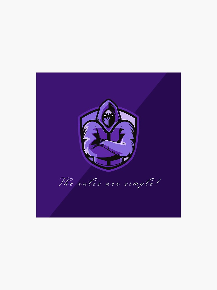 "Purple and White Gaming Logo" Sticker by gyanknojiya | Redbubble