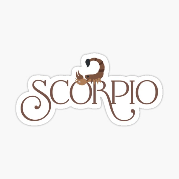 "Scorpio Logo " Sticker for Sale by Rida786786 | Redbubble