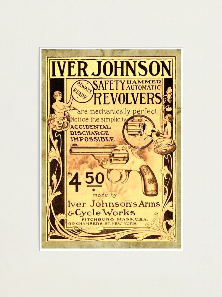 "iver johnson revolver poster" Photographic Print for Sale by iconic ...