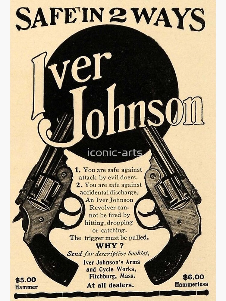 "Iver Johnson Revolver poster" Poster for Sale by iconic-arts | Redbubble