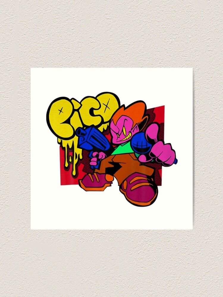 "Friday Night Funkin - fnf pico" Art Print by meudya | Redbubble