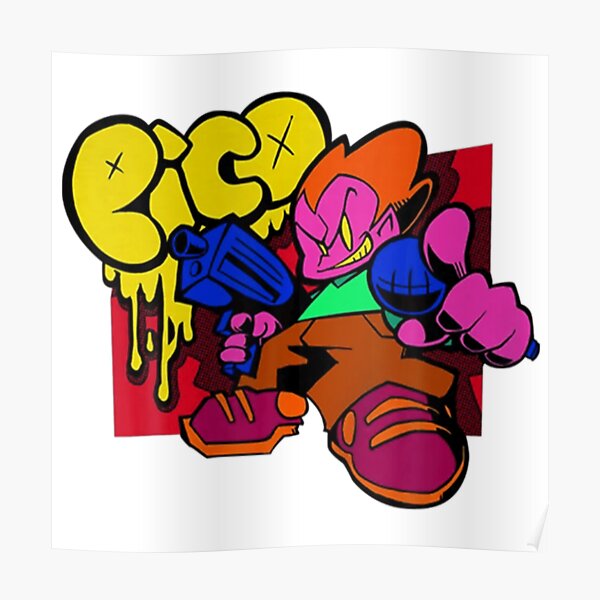 "Friday Night Funkin - fnf pico" Poster for Sale by meudya | Redbubble