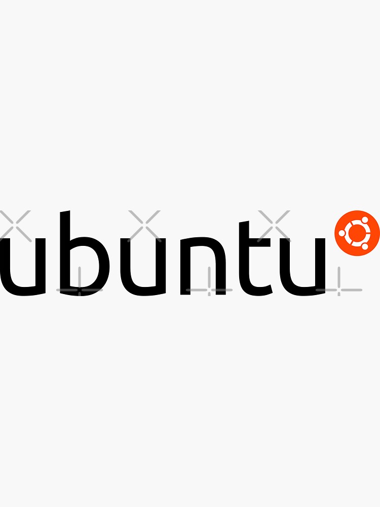 "Ubuntu" Sticker for Sale by ShoeBill99 | Redbubble