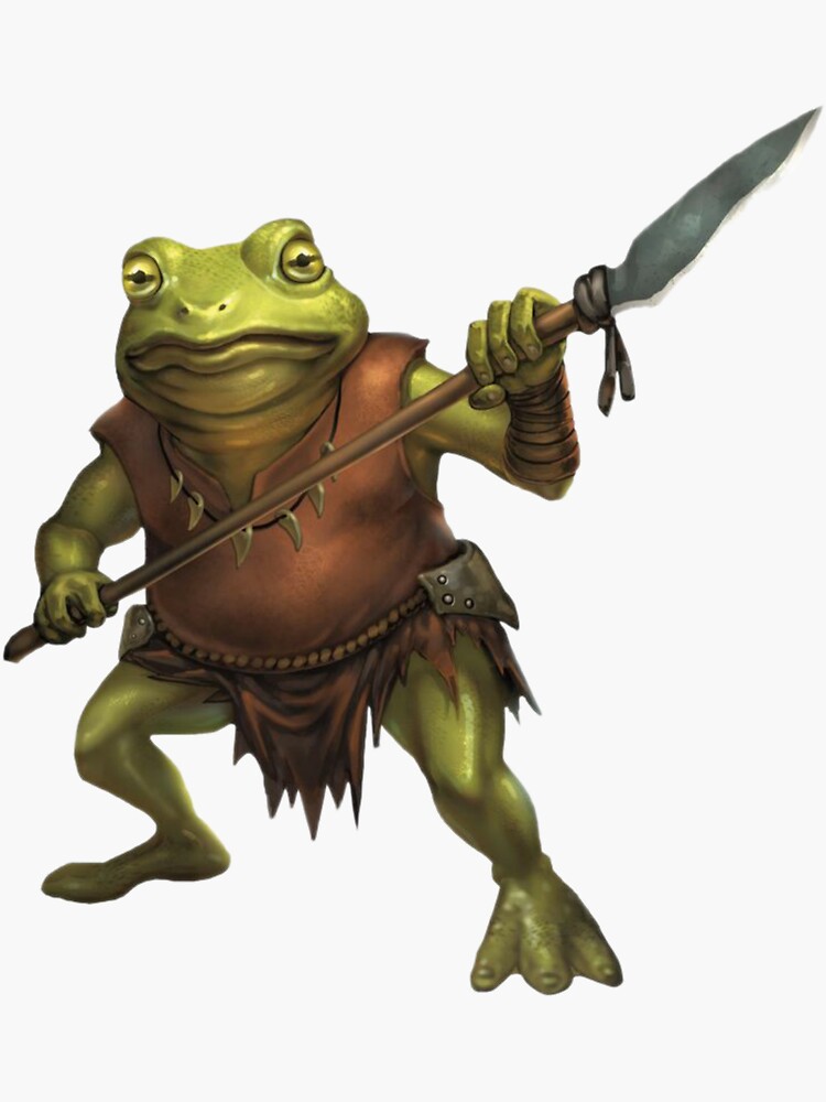 "bullywug dnd." Sticker for Sale by Design152 | Redbubble