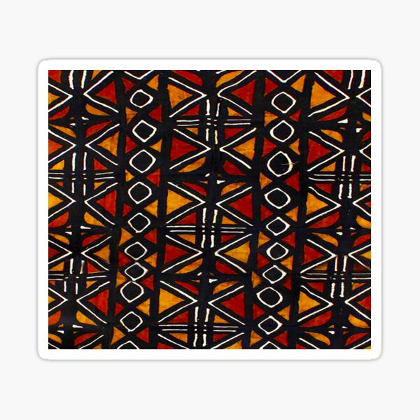 "African Bogolan Mudcloth Pattern" Sticker for Sale by Bynelo | Redbubble