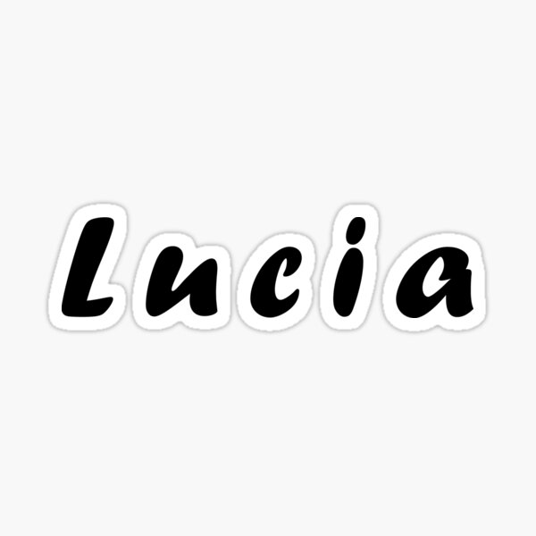 "Lucia name" Sticker by gmstockstudio | Redbubble
