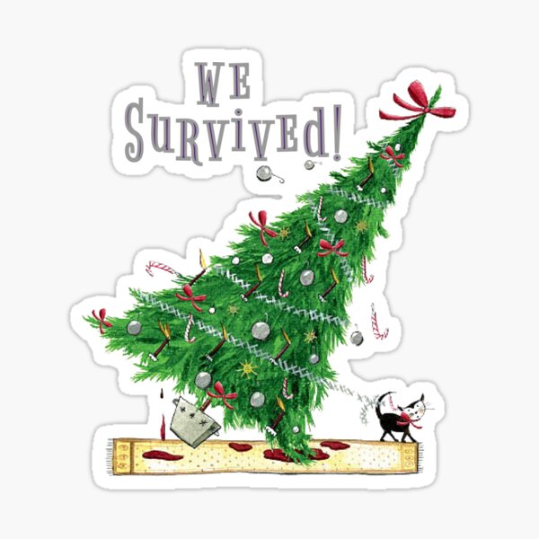 "We Survived" Sticker by designbyjodyb | Redbubble