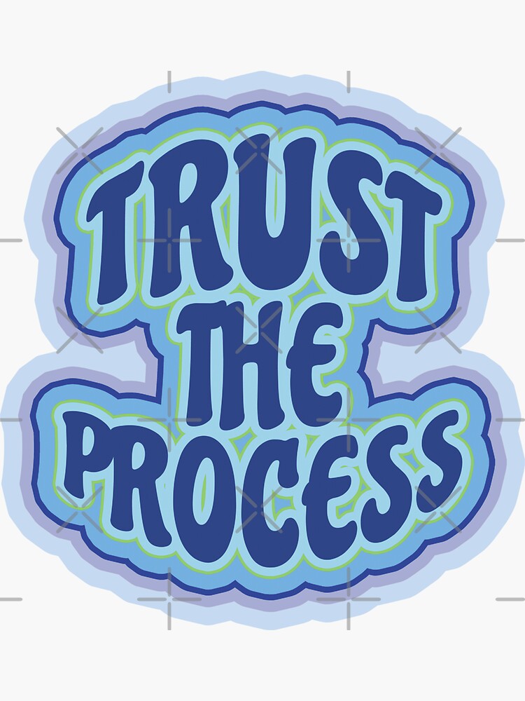 "Trust The Process v3 - Law of Attraction Manifesting design" Sticker ...