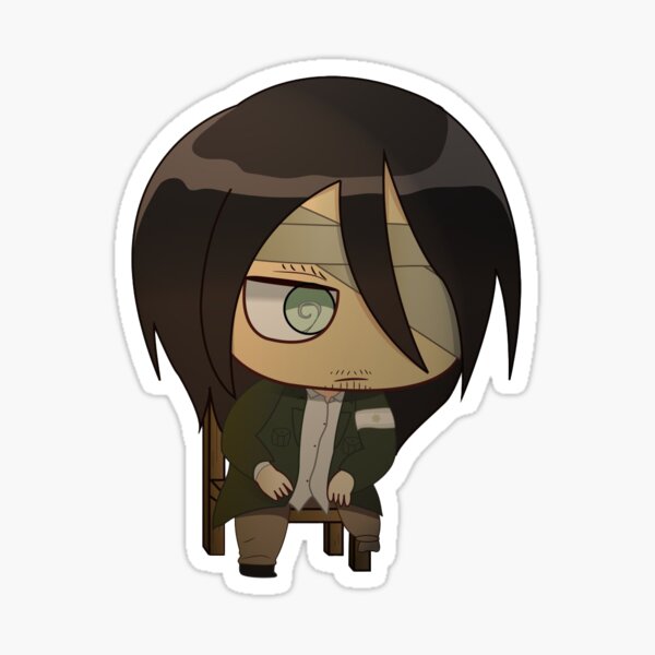 "Eren Jaeger attack on titan " Sticker for Sale by bakaden | Redbubble