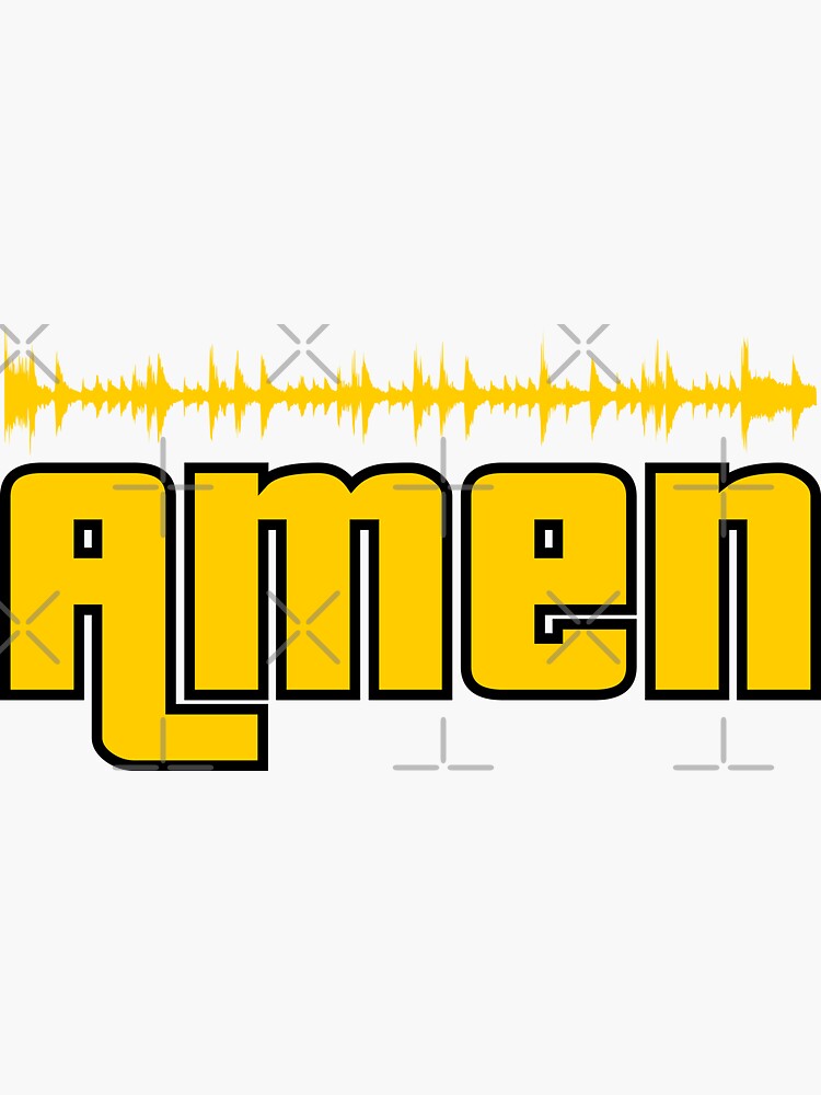"Drum and Bass DNB Amen Breakbeat (Yellow)" Sticker for Sale by ...