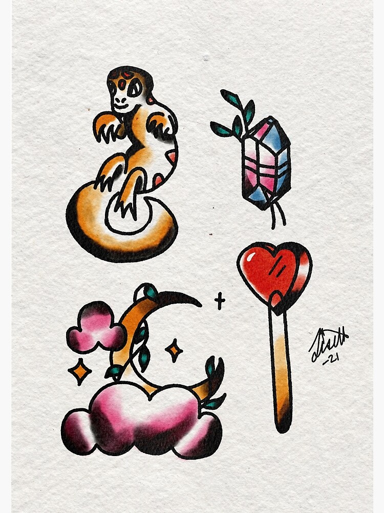 "Old school flash sheet" Poster for Sale by LisetteAker | Redbubble