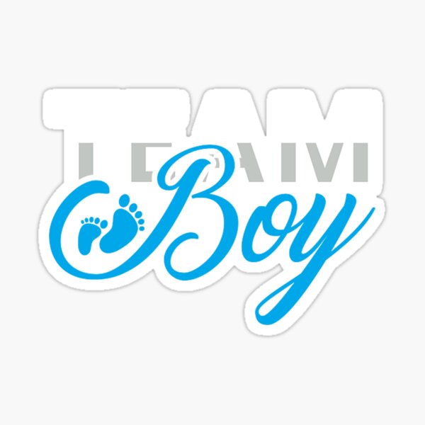 "team boy baby shower baby bump" Sticker for Sale by Antonioijo | Redbubble
