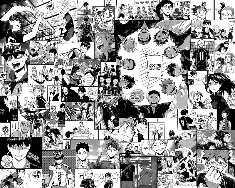 "Haikyuu!! Karasuno Collage" by Sora-Arashi | Redbubble