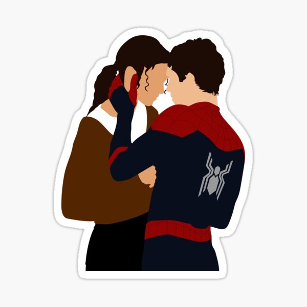 "Peter Parker & MJ" Sticker by bibbisketch | Redbubble