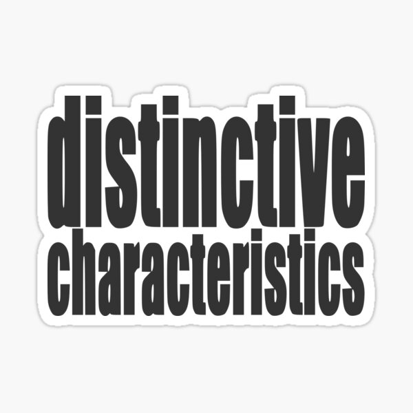 "Nickname "distinctive characteristics"" Sticker by Grobie | Redbubble