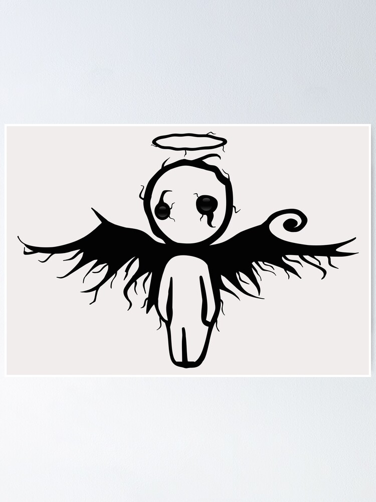 "Scary Angel Boy " Poster for Sale by Kall4art | Redbubble