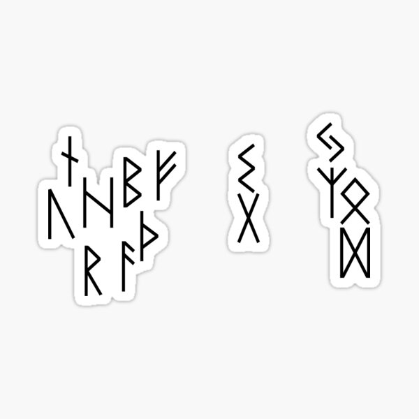 "Rune people - The chosen one" Sticker by catalinzz | Redbubble